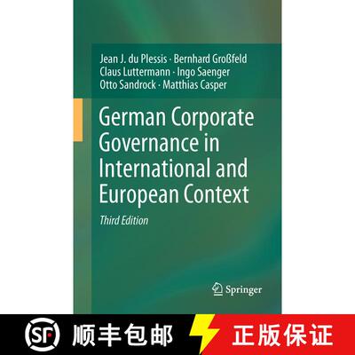 【3-4周达】精装 German Corporate Governance in International and European Context (3rd ed. 2017) [9783662541975]