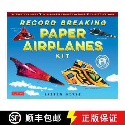 【3-4周达】Record Breaking Paper Airplanes Kit: Make Paper Planes Based on the Fastest, Longest-Flyin... [9784805313640]