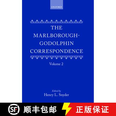 【3-4周达】精装 The Marlborough-Godolphin Correspondence, Volume II [9780199670192]