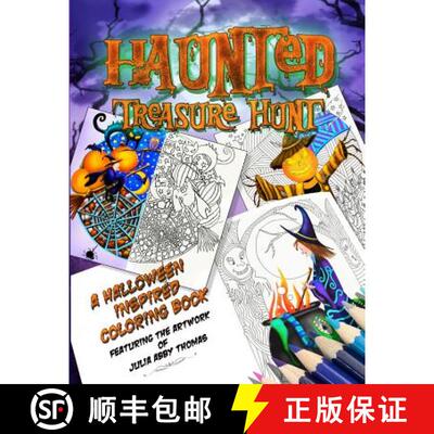 【3-4周达】Haunted Treasure Hunt: A Halloween Inspired Coloring Book [9780990381419]