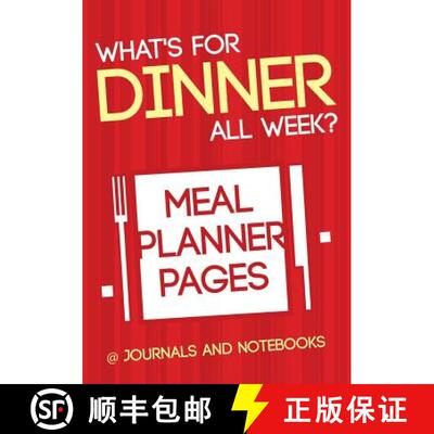 【3-4周达】What's for Dinner All Week? Meal Planner Pages [9781683265504]