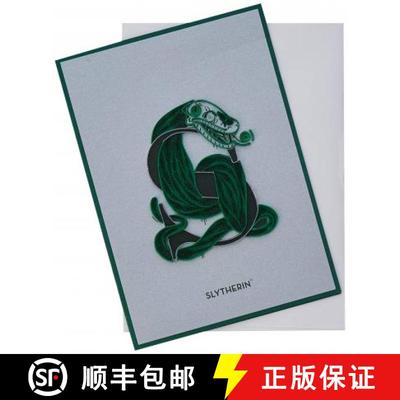 【3-4周达】Harry Potter: Slytherin Crest Quilled Card [9781682983843]