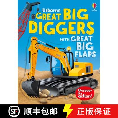 【3-4周达】Great Big Diggers (with great big flaps) [9781836052210]