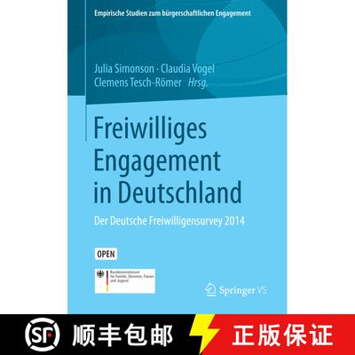 【3-4周达】Freiwilliges Engagement in Deutschland : Der Deutsche Freiwilligensurvey 2014 (1. Aufl. 2017) [9783658126438]