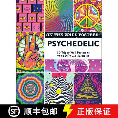 【3-4周达】On the Wall Posters: Psychedelic: 30 Trippy Wall Posters to Tear Out and Hang Up [9781507220986]