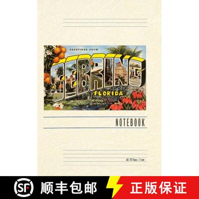 【3-4周达】Vintage Lined Notebook Greetings from Sebring, Florida [9798385408542]