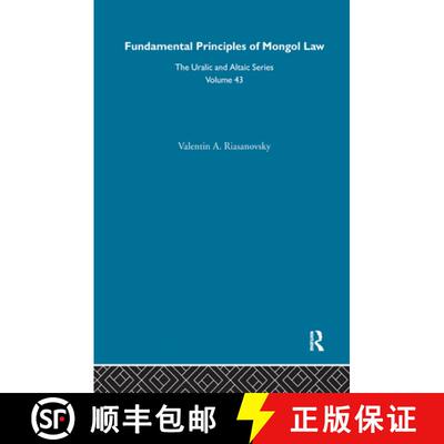 【3-4周达】精装 Fundamental Principles of Mongol Law [9780700708437]