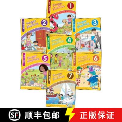 【3-4周达】Finger Phonics Big Books 1-7: in Precursive Letters (British English edition) [9781844146741]