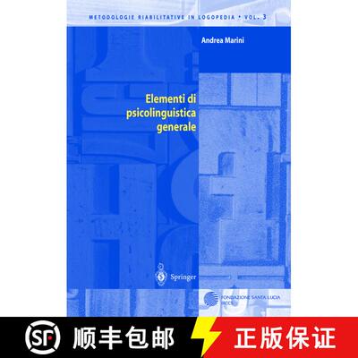 【3-4周达】Elementi di psicolinguistica generale [9788847001510]