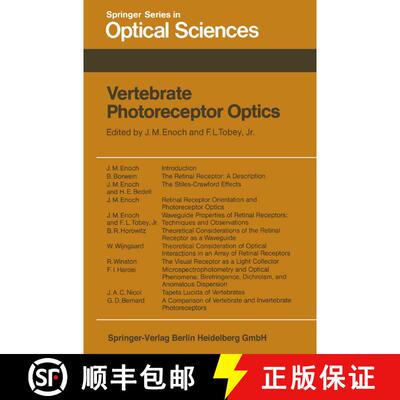 【3-4周达】Vertebrate Photoreceptor Optics (Softcover reprint of the original 1st ed. 1981) (Softcove... [9783662135129]