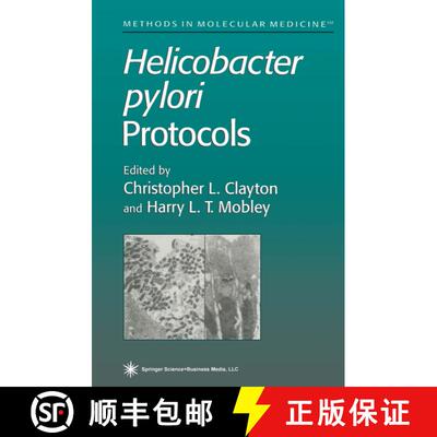 【3-4周达】精装 Helicobacter pylori Protocols [9780896033818]