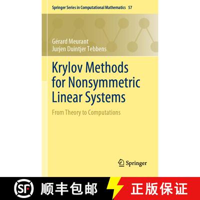 【3-4周达】Krylov Methods for Nonsymmetric Linear Systems : From Theory to Computations [9783030552534]
