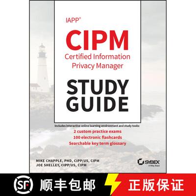 【3-4周达】IAPP CIPM Certified Information Privacy Manager St udy Guide [9781394153800]