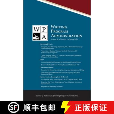 【3-4周达】Wpa: Writing Program Administration 49.2 (Spring 2026) [9781643176031]