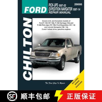 【3-4周达】Ford F-150 ('97-'03), Expedition & Navigator Pick-Ups (Chilton) [9781620923108]