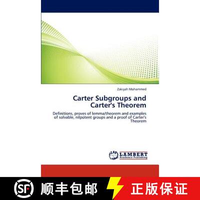 预订 Carter Subgroups and Carter's Theorem [9783846505335]
