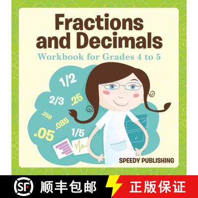 【3-4周达】Fractions and Decimals Workbook for Grades 4 to 5 [9781681856179]