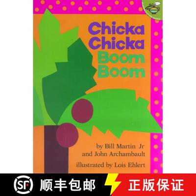 廖彩杏书单 英文原版绘本 Chicka Chicka Boom Boom 叽喀叽喀碰碰 平装 (Reprint) [9780689835681]
