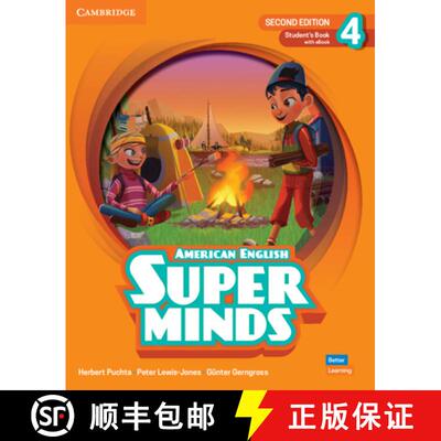 【3-4周达】Super Minds Level 4 Student's Book with eBook American English [9781108925341]