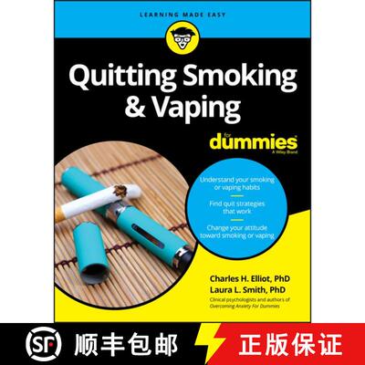 【3-4周达】Quitting Smoking & Vaping For Dummies With Online Practice Tests [Wiley公共健康] [9781119616917]
