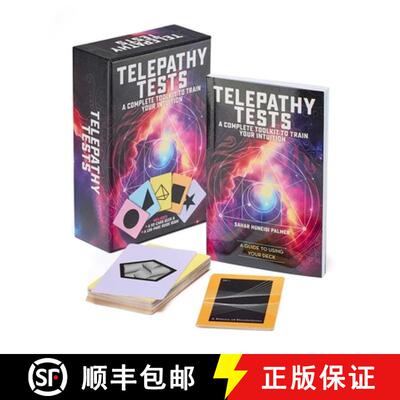 【3-4周达】Telepathy Tests Book & Card Deck: A Complete Toolkit to Train Your Intuition [With Guide B... [9781398844377]