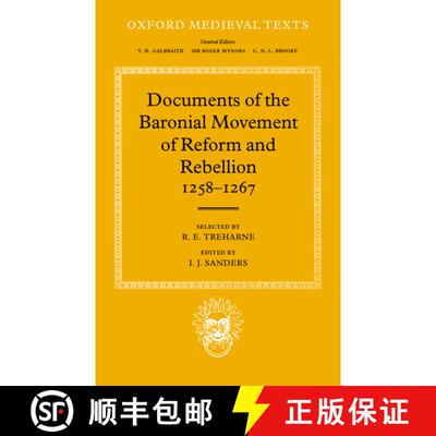 【3-4周达】精装 Documents of the Baronial Movement of Reform and Rebellion, 1258-1267 [9780198222224]