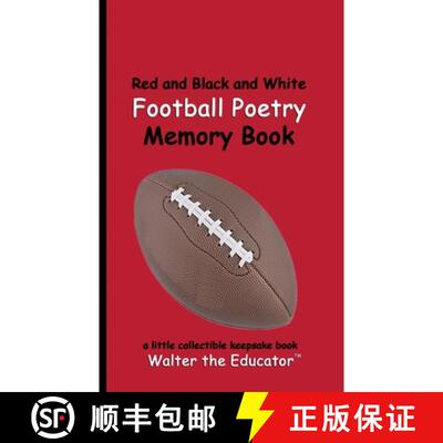 【3-4周达】Red and Black and White Football Poetry Memory Book [9798330462780]