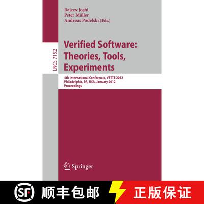 【3-4周达】Verified Software: Theories, Tools, Experiments: 4th International Conference, VSTTE 2012,... [9783642277047]