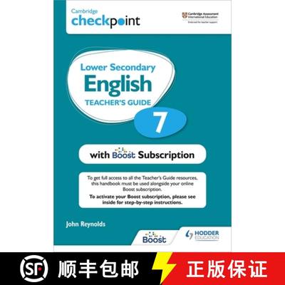 【3-4周达】Cambridge Checkpoint Lower Secondary English Teacher's Guide 7 with Boost Subscription Boo... [9781398300668]