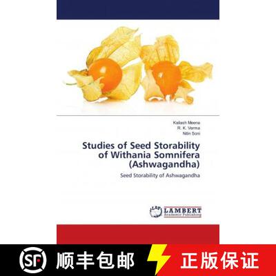预订 Studies of Seed Storability of Withania Somnifera (Ashwagandha) [9783330318410]