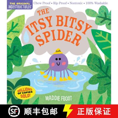 【3-4周达】Indestructibles: The Itsy Bitsy Spider: Chew Proof - Rip Proof - Nontoxic - 100% Washable ... [9781523505098]