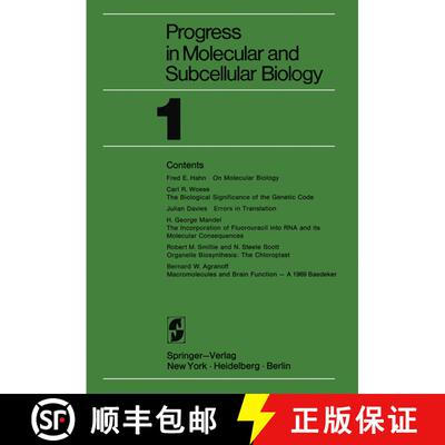 【3-4周达】Progress in Molecular and Subcellular Biology [9783642462023]