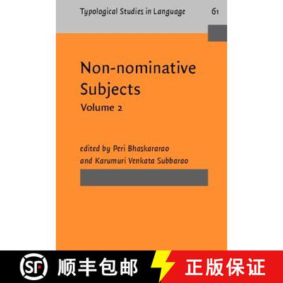 【3-4周达】精装 Nonnominative Subjects [9789027229717]