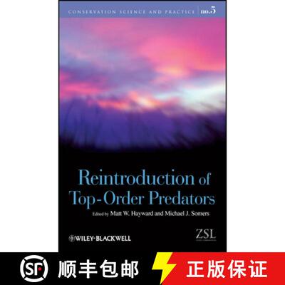 【3-4周达】Reintroduction Of Top-Order Predators [Wiley生命科学] [9781405176804]