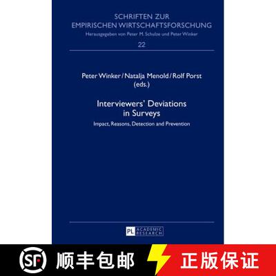 【3-4周达】精装 Interviewers' Deviations in Surveys : Impact, Reasons, Detection and Prevention [9783631637159]