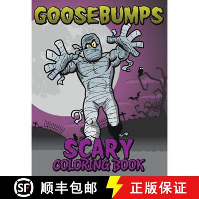 【3-4周达】Goosebumps Scary Coloring Book [9781634286145]