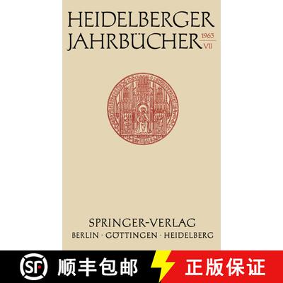 【3-4周达】Heidelberger Jahrbücher [9783540030034]