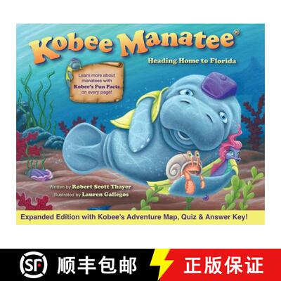 【3-4周达】Kobee Manatee Heading Home to Florida (Second Edition) [9798986273068]