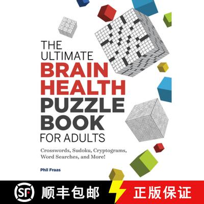 【3-4周达】The Ultimate Brain Health Puzzle Book for Adults: Crosswords, Sudoku, Cryptograms, Word Se... [9781646114085]