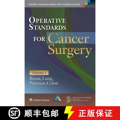 【3-4周达】Operative Standards for Cancer Surgery: Volume I: Breast, Lung, Pancreas, Colon - Operativ... [9781451194753]