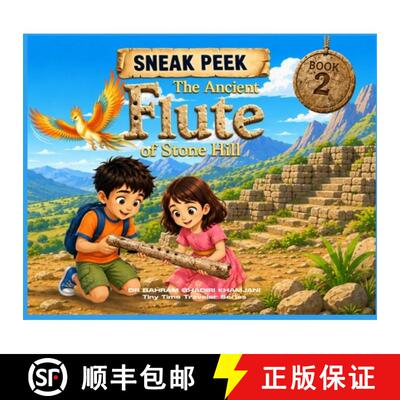 【3-4周达】精装 The Ancient Flute of Stone Hill (Tiny Time Traveler Series - Book 2) [9781918880052]