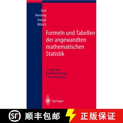 【3-4周达】精装 Formeln und Tabellen der angewandten mathematischen Statistik (3., völlig neu bearb.... [9783540169017]