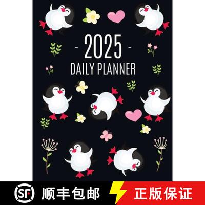 【3-4周达】Penguin Daily Planner 2025: Keep Track of All Your Weekly Appointments! | Cute Funny Black... [9781965994153]