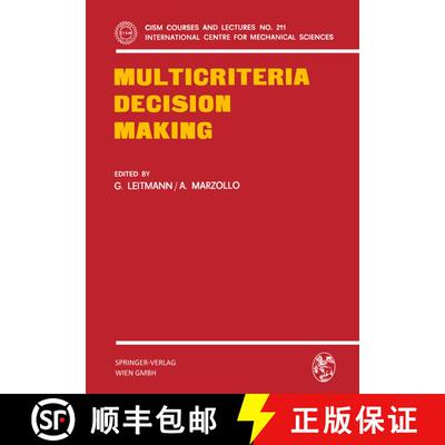 【3-4周达】Multicriteria Decision Making [9783211813409]
