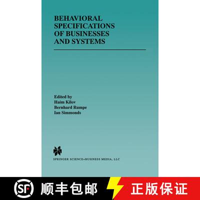 【3-4周达】精装 Behavioral Specifications of Businesses and Systems [9780792386292]