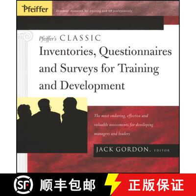 【3-4周达】Pfeiffer'S Classic Inventories, Questionnaires, And Surveys For Training And Development [... [9781118011065]