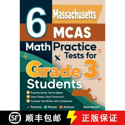 【3-4周达】6 Massachusetts MCAS Math Practice Tests for Grade 3 Students: A Complete Guide to Buildin... [9798896476795]