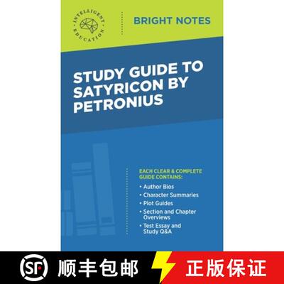 【3-4周达】Study Guide to Satyricon by Petronius [9781645423720]