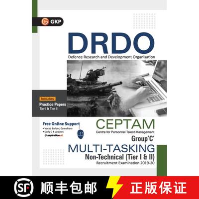 【3-4周达】DRDO CEPTAM 2019-20 : Group C Multi-Tasking (Non-Technical) [9789389718393]