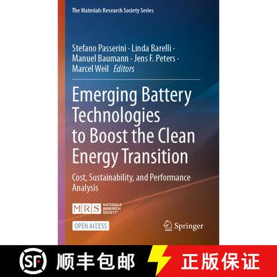 【3-4周达】Emerging Battery Technologies to Boost the Clean Energy Transition : Cost, Sustainability,... [9783031483615]